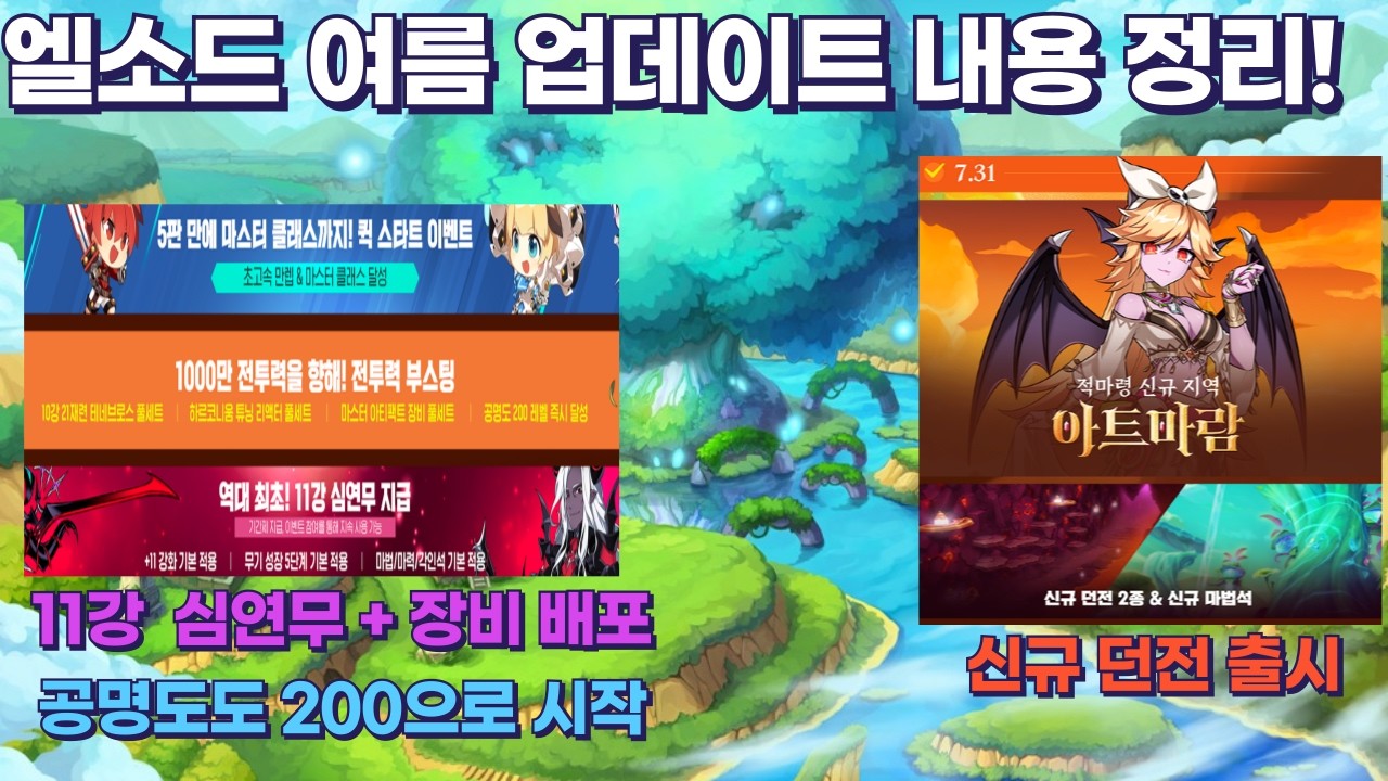 엘소드 갓겜되나??? 엘소드 여름 업데이트 정리!!/Is Elsword becoming a god-tier game ...
