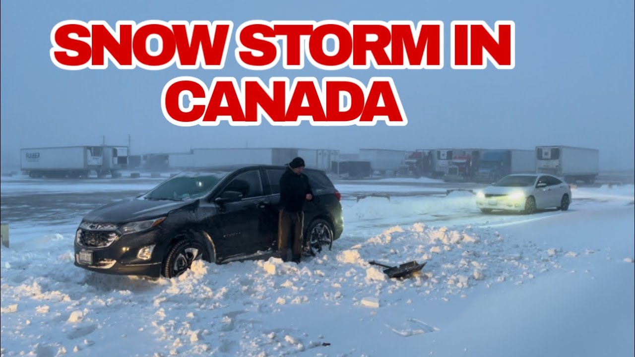 SNOW STORM IN CANADA - YouTube