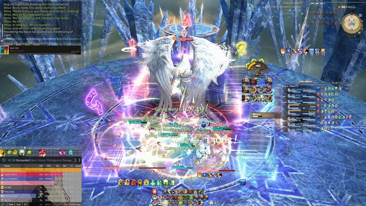 FFXIV - E8S Clear (DNC POV 14,031.2 rDPS) - YouTube