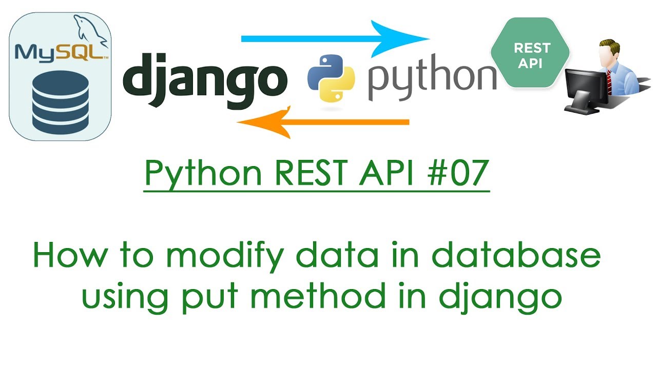 Python REST API #07 How to modify data in database using put method in django - YouTube Python REST API #07 How to modify data in database using put method in django - YouTube