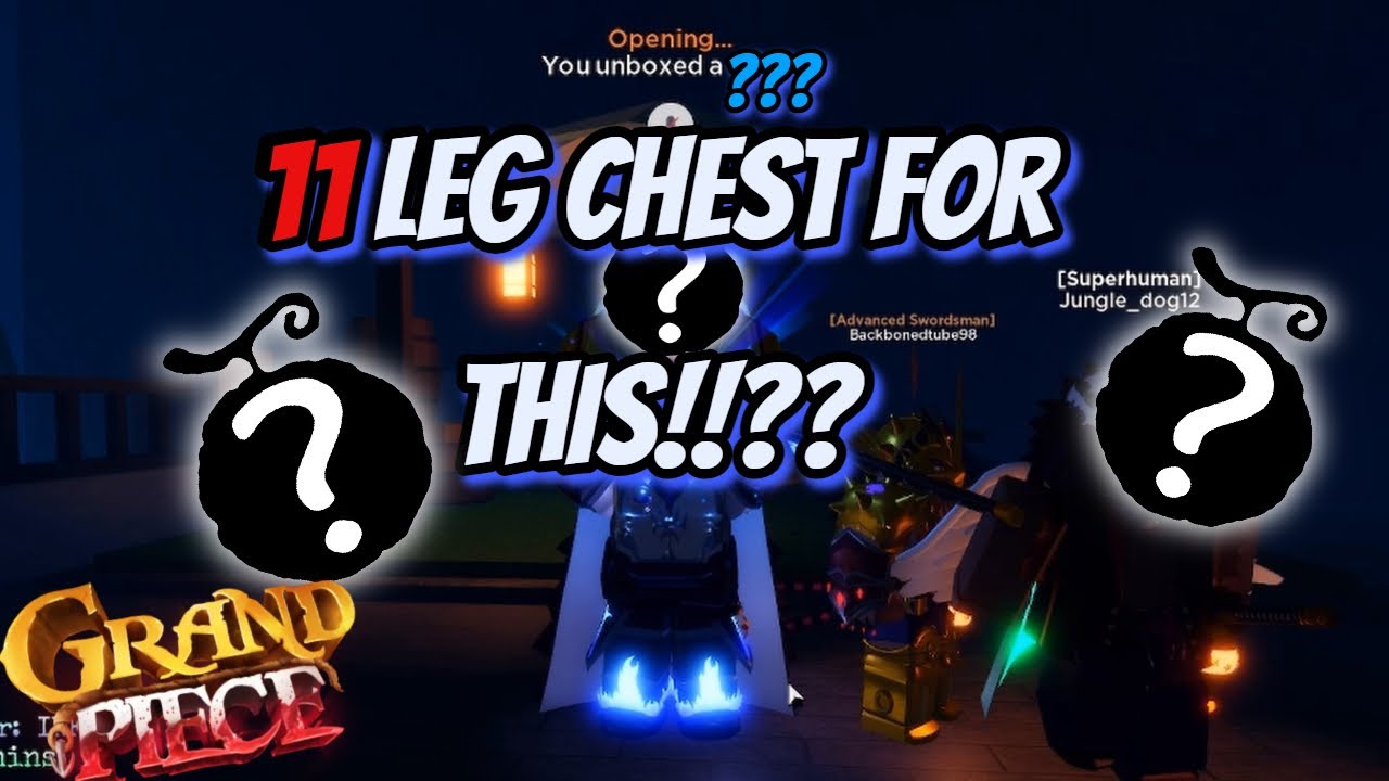 [Gpo] WHAT I GOT FROM 11 LEG CHEST!? - YouTube
