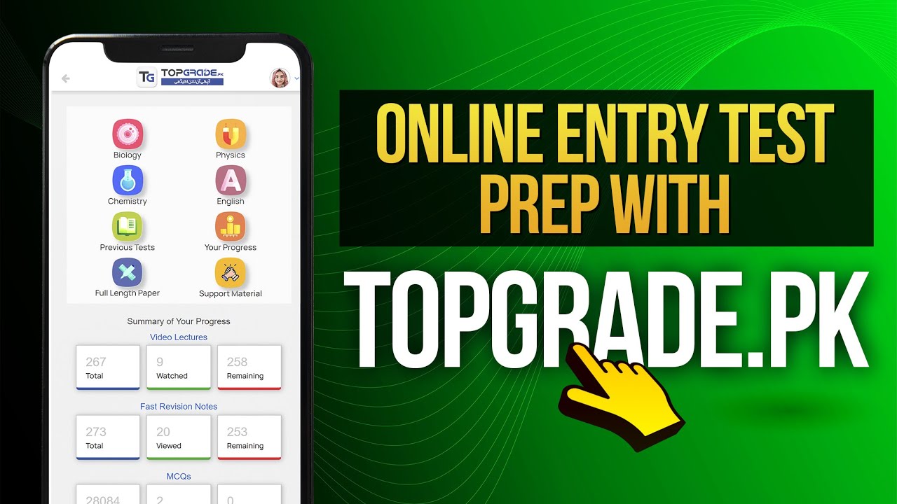 Online Entry Test Prep 2024 with TopGrade.pk - YouTube