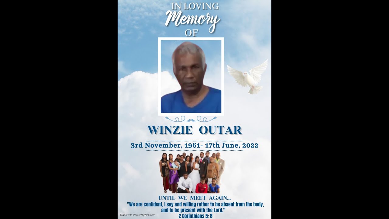 THE HOME GOING SERVICE OF WINZIE 'WAYNE' OUTAR - YouTube