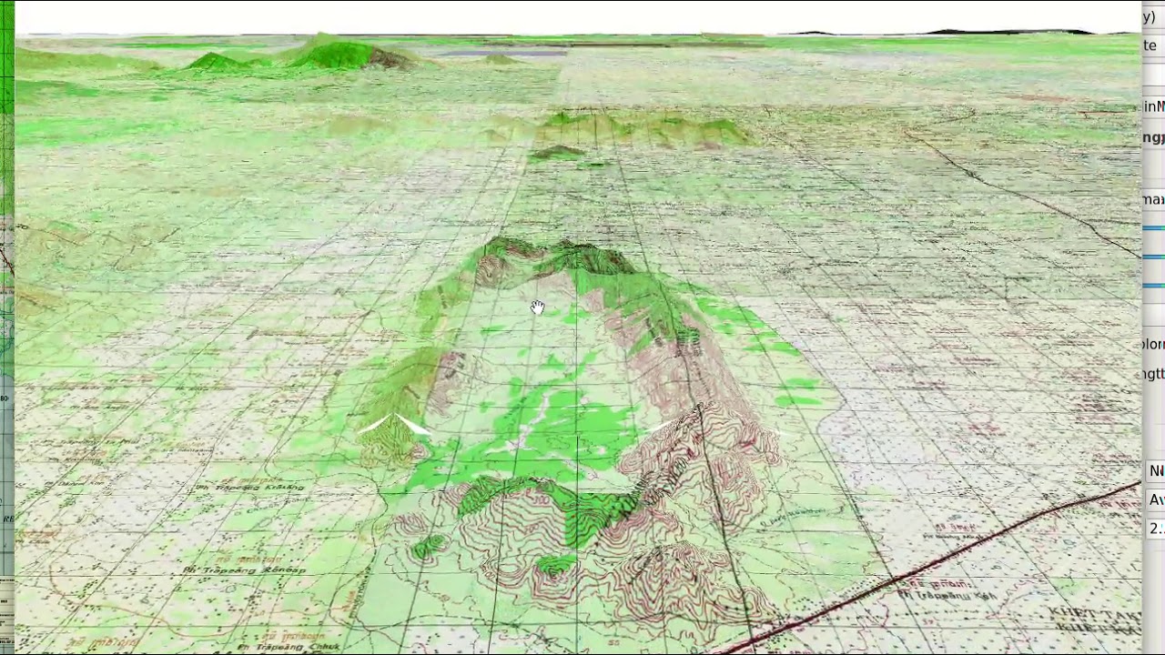 QGIS 3D toposheet teaser - YouTube