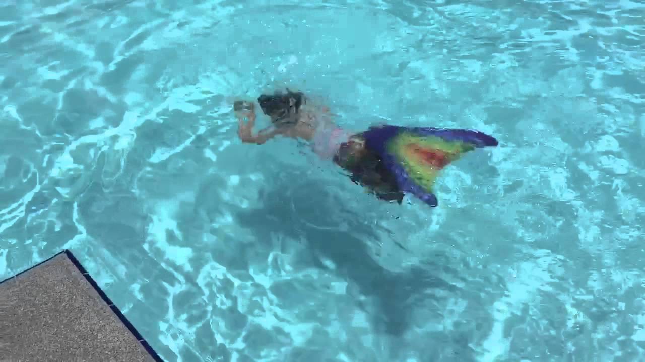 FIN FUN Mermaid Tail RAINBOW! - YouTube