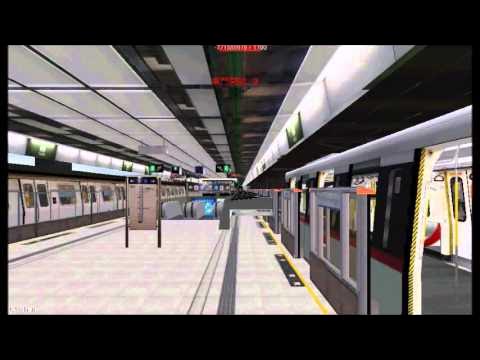 OpenBVE反車-(MTR C-train)港鐵北車長客列車在港島綫(Island Line)(備月台自動閘門) - YouTube