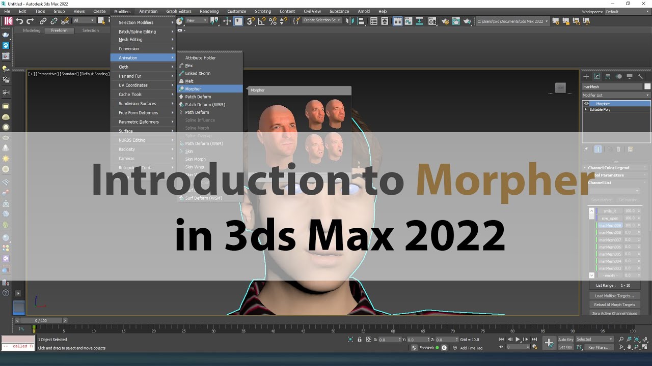 Introduction to Morpher in 3ds Max 2022 - YouTube