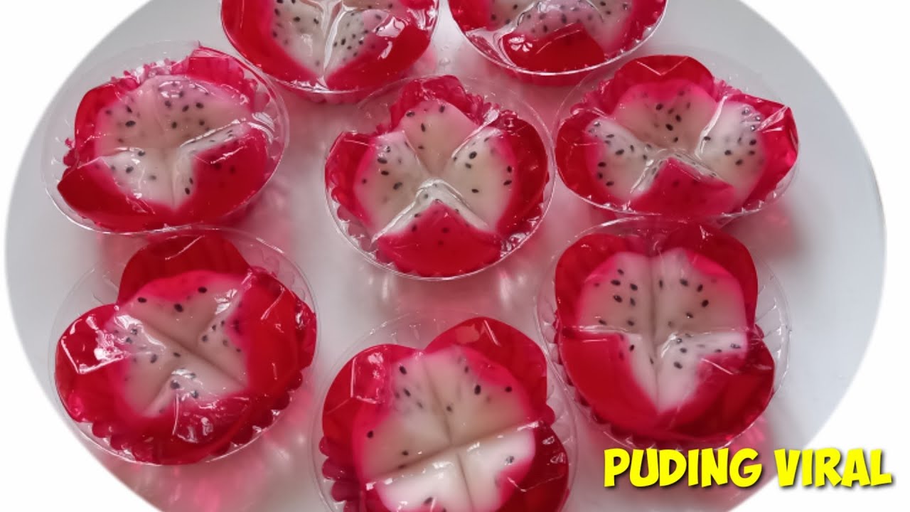 Resep & Cara Membuat Puding Viral Kekinian / Puding Mekar Cantik - YouTube