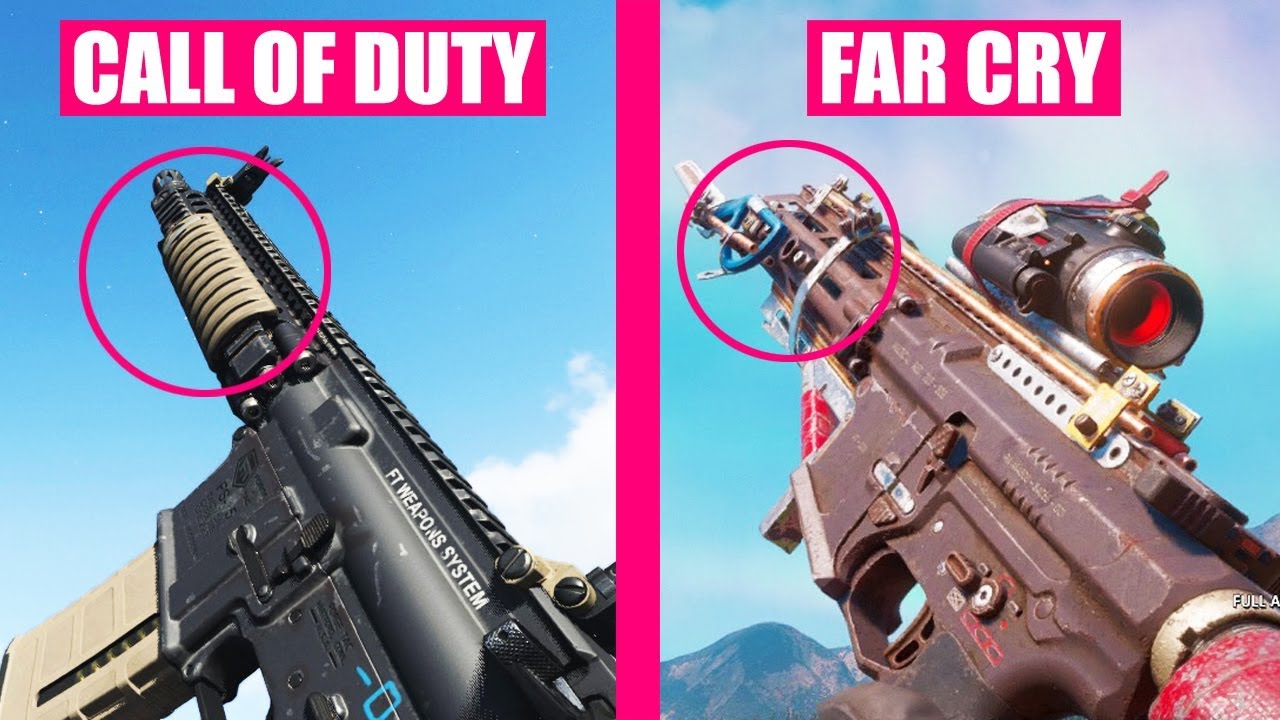 Call of Duty Modern Warfare 2019 vs Far Cry New Dawn Weapons Comparison ...
