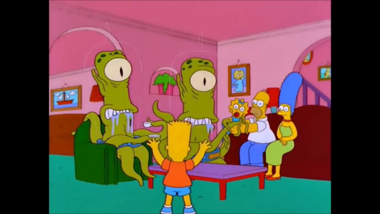 Aliens VS The Simpsons On Reality TV The Simpsons - YouTube