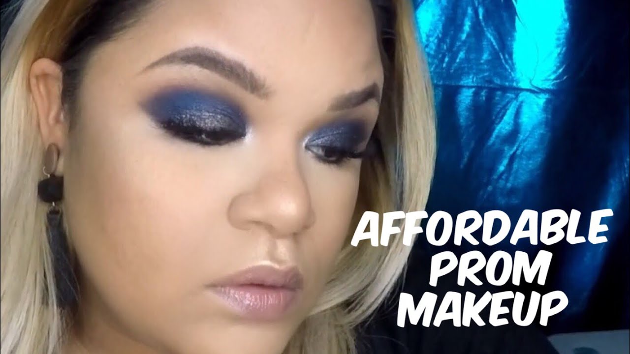 ROYAL BLUE PROM MAKEUP | AFFORTABLE PROM MAKEUP LOOK ...