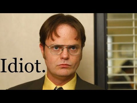 Every time Dwight said idiot || The Office US - YouTube