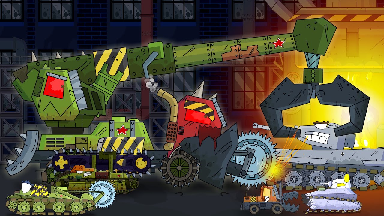 WE WON'T GIVE OUR FACTORY UP TO THE MONSTERS! Attack on the factory ...