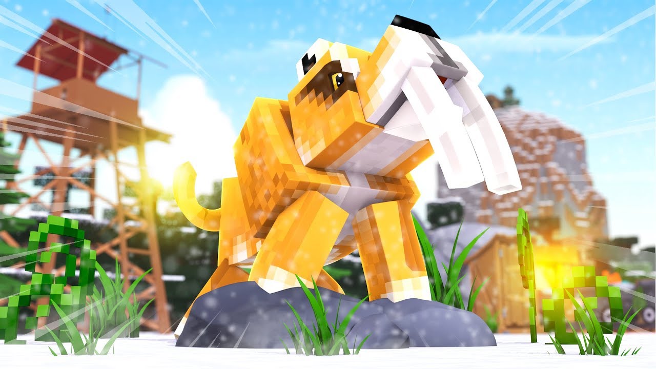 Minecraft - BABY SABRE TOOTH TIGERS! (Jurassic World Adventure) #27 ...