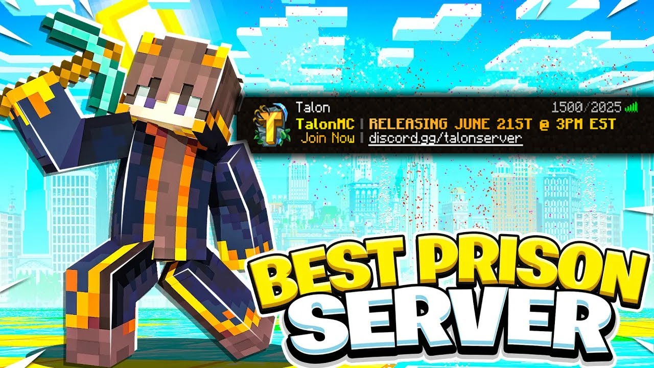 I Found The Best Minecraft Prison Server in 2025 | Minecraft TalonMC #0 ...
