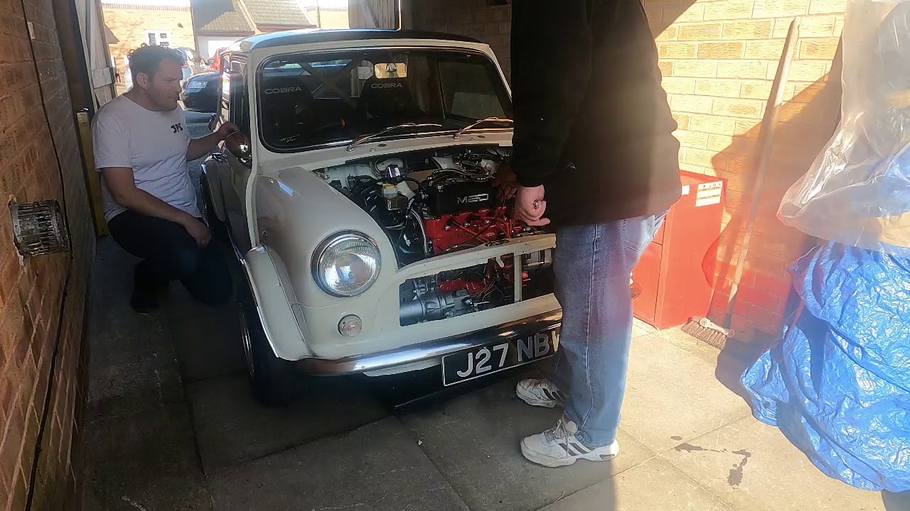 Classic mini 1330 engine first start. - YouTube