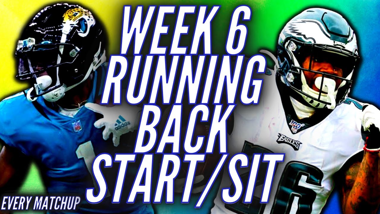 MUST Start or Sit RB (Every Matchup) - Week 6 Fantasy Football - YouTube