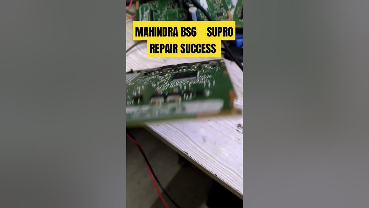 MAHINDRA BS6 SUPRO MD1 ECM NO CHECK LIGHT REPAIR SUCCESS #automobile #mahindra #ecmrepair - YouTube