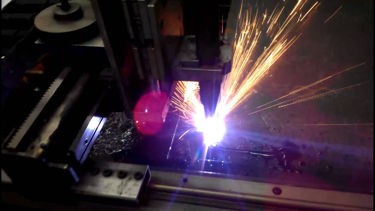 Home made plasma table 1/4 AR500 - YouTube