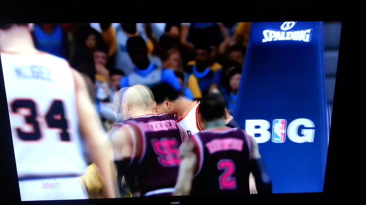 NBA 2K13 - Iggy dunks on Noah - YouTube