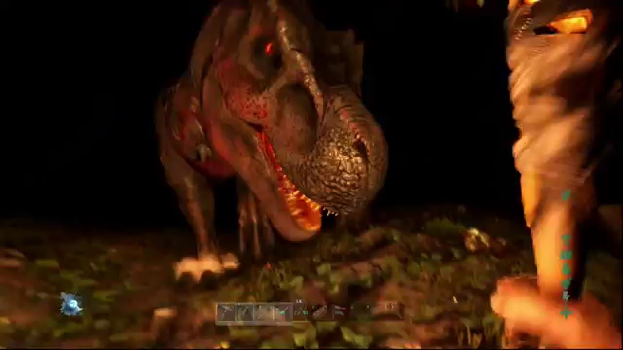T-Rex sneak attack! - Ark Survival: Evolved (Xbox One) - YouTube