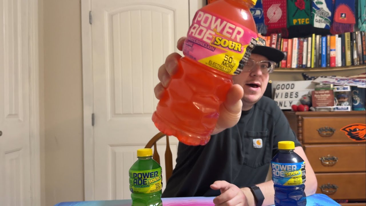 Powerade sour that new new watermelon lime flavor - YouTube
