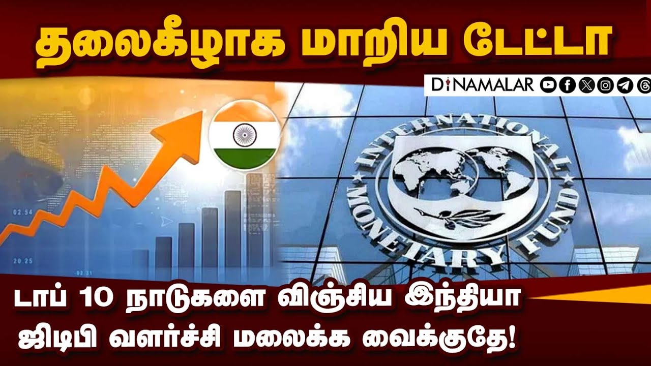 இந்தியாவின் ஸ்டேட்டஸை எகிற விட்ட IMF அறிக்கை | India GDP | GDP Growth - YouTube