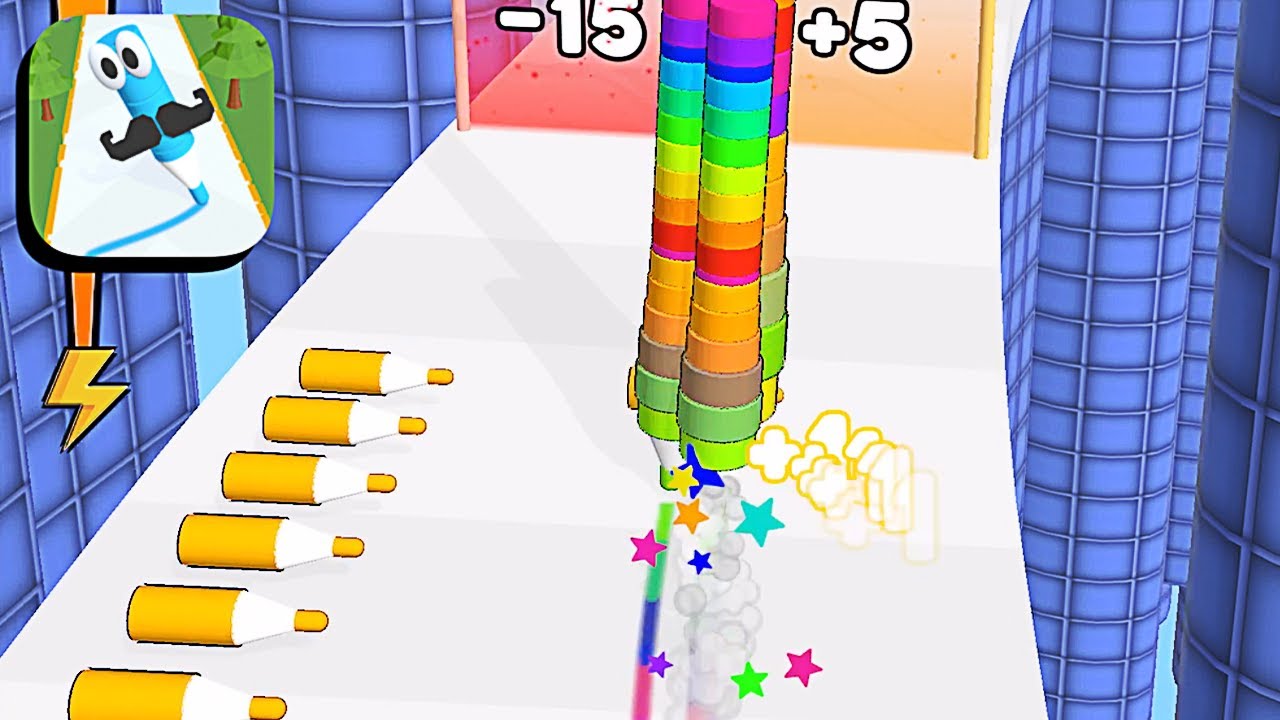 Crayon Rush 3D - All Levels Gameplay Android,ios (Levels 272-274) - YouTube