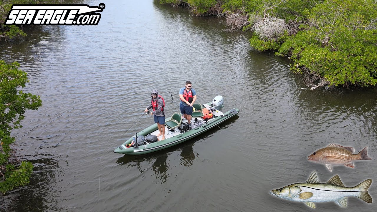 Snapper & Snook Fishing on the Sea Eagle FishSkiff 16 in Southwest ...