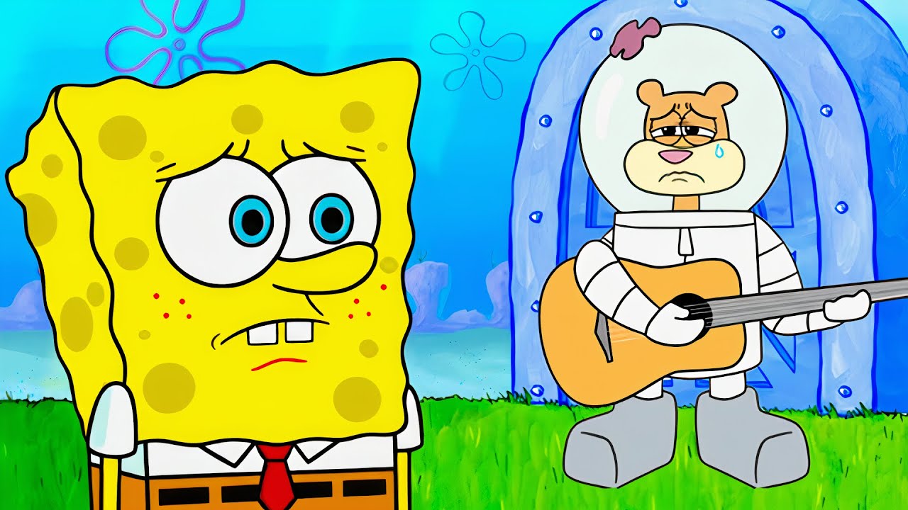 SpongeBob & Sandy Sad Music Animation (Kpop Demon Hunters - Golden ...
