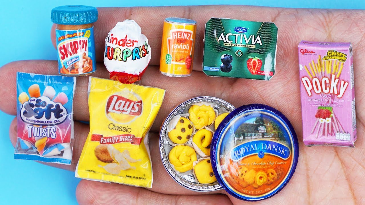 15 DIY MINIATURE BARBIE ~ Miniature of Food and Drinks, Life Hacks ...
