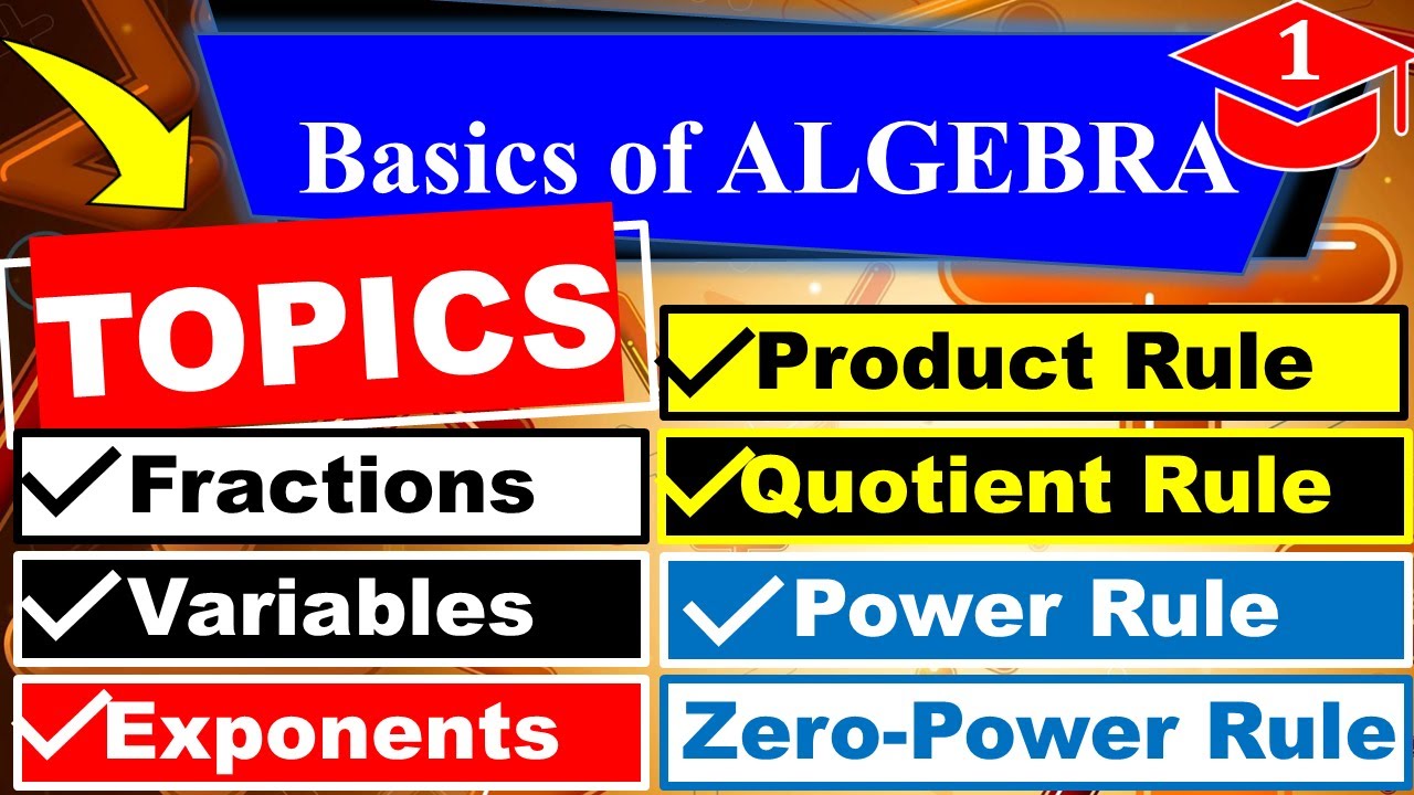 Algebra Basics| Video 1| Basics of Algebra| Fractions| Variables ...