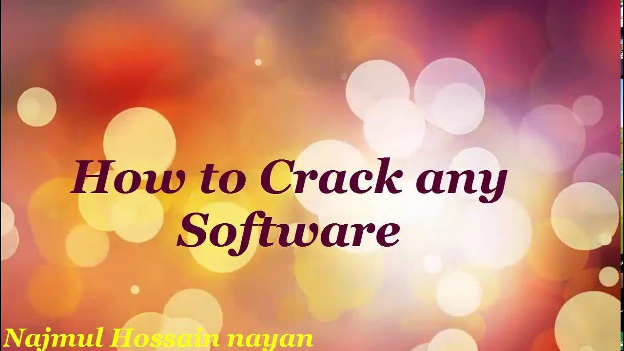 How to Crack any Software - YouTube