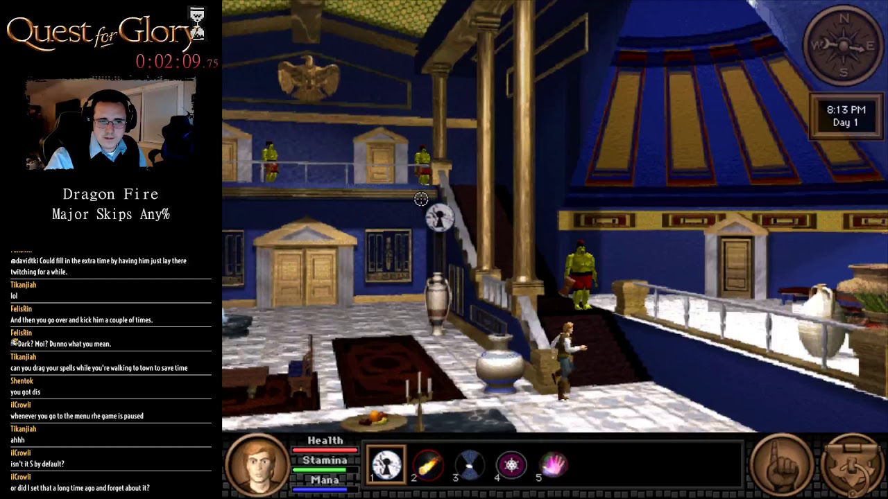 Quest for Glory V: Dragon Fire Major Skips Any% [5:04] - YouTube