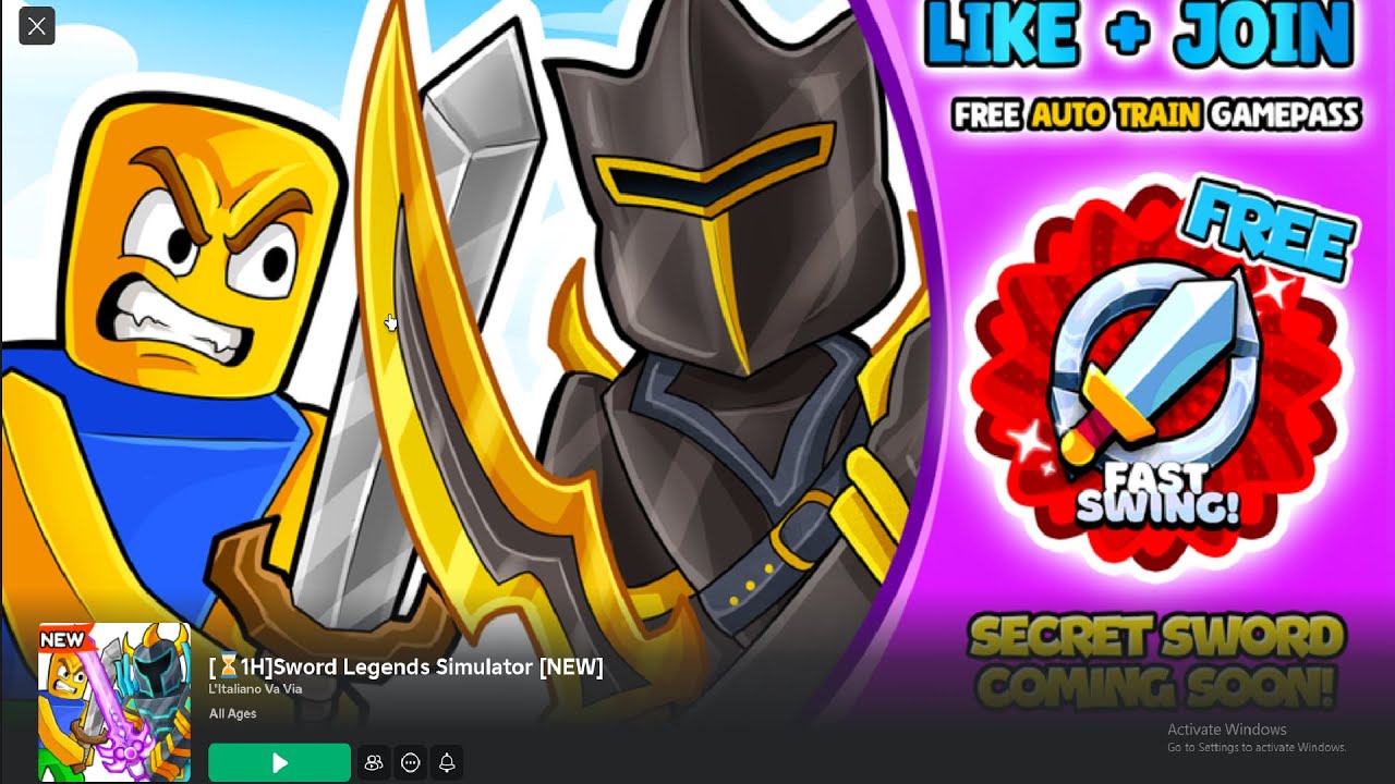 ROBLOX🔴1 Sword Legends Simulator โดเนท5วอสิริอ่าน - YouTube