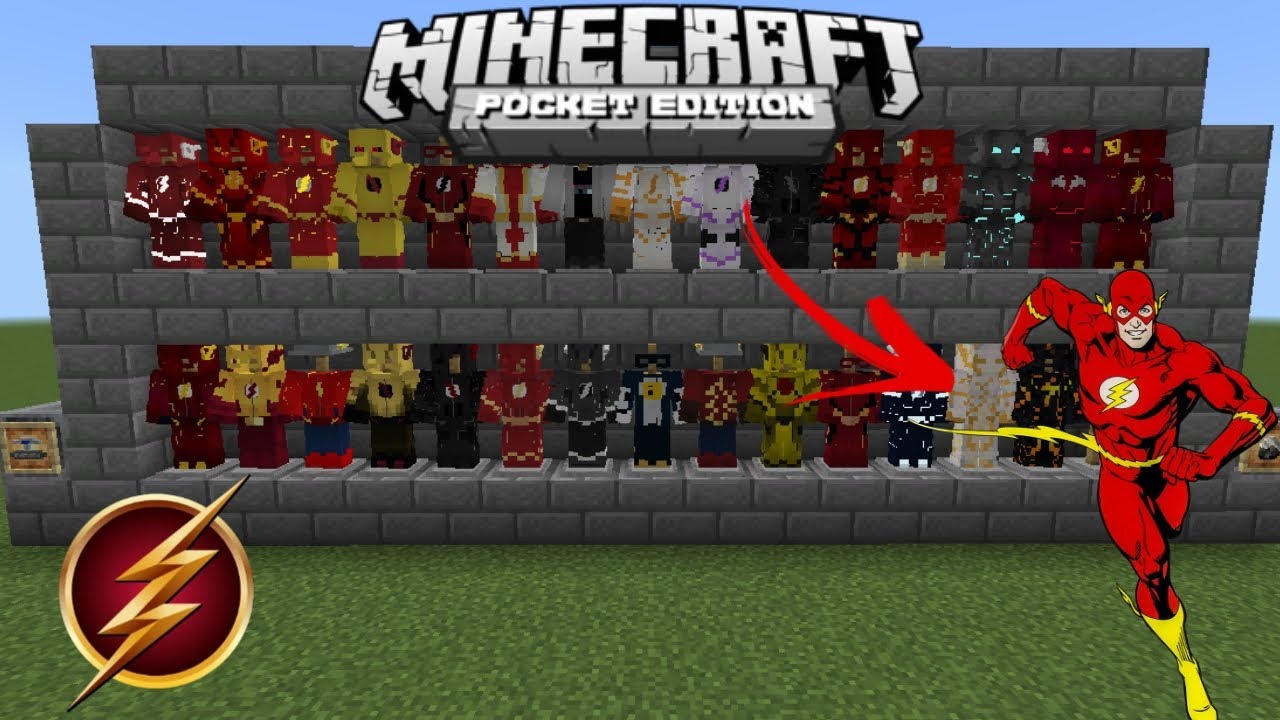 MOD DE THE FLASH PARA MINECRAFT PE 1.19+ - YouTube