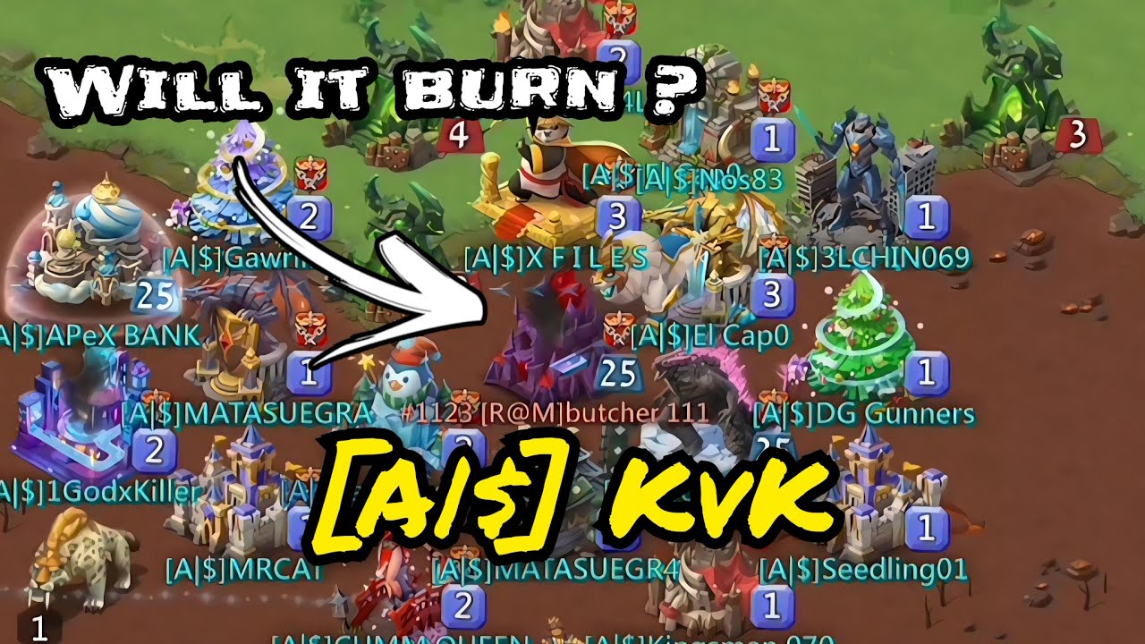 Lords Mobile A|$ WORLD RANKING KvK PUSH! - YouTube
