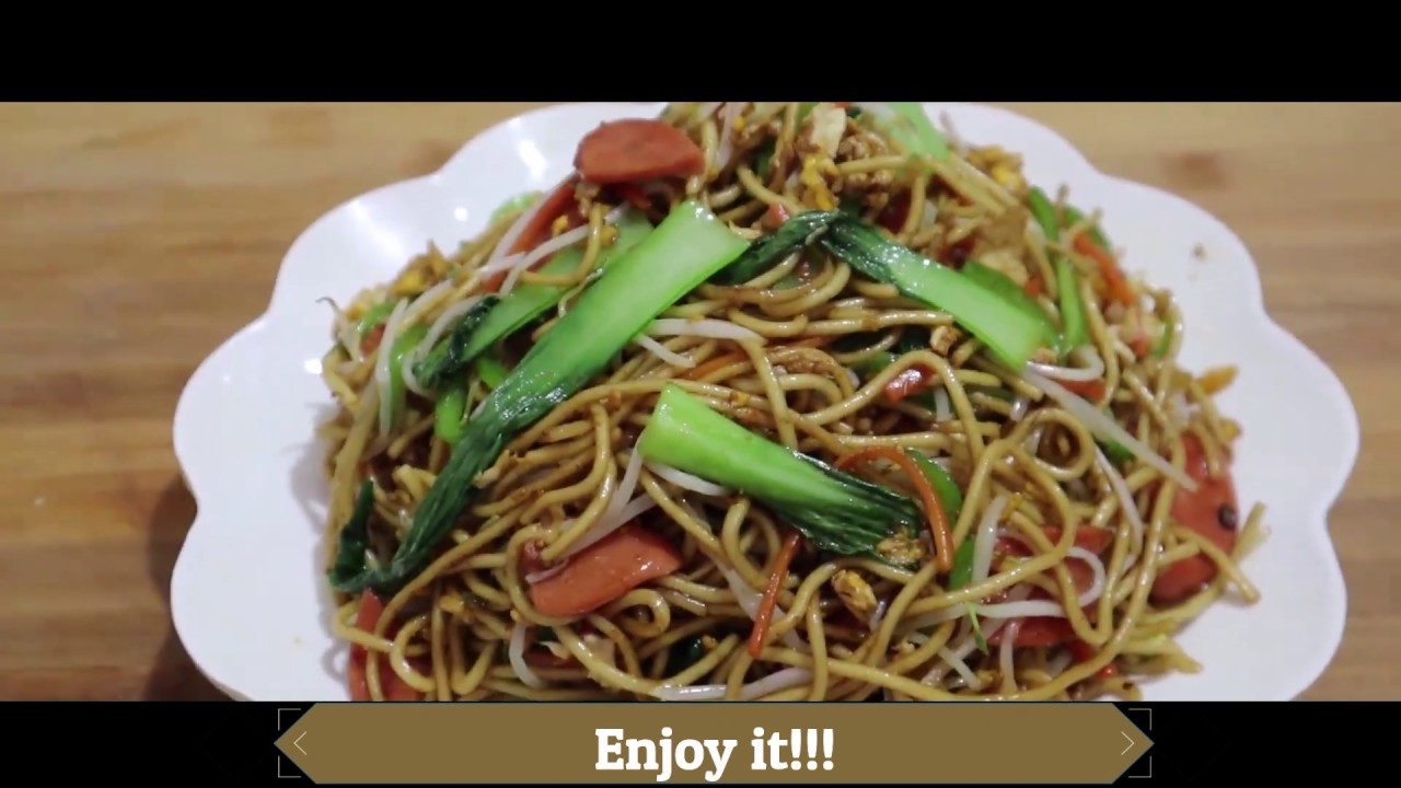 Chinese Food - Chinese Stir fry Noodles recipe (lots of Ingredients ...