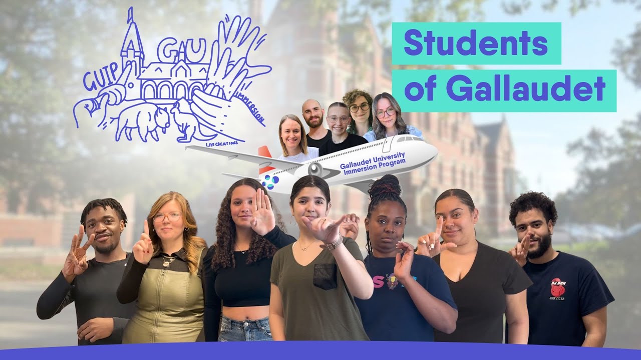 Students of Gallaudet | Gallaudet University Immersion Program - YouTube