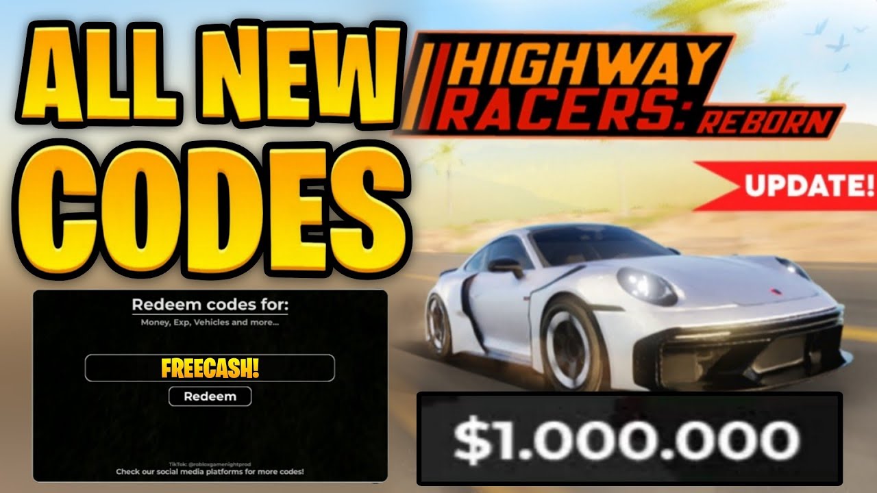 *NEW* ALL WORKING CODES FOR HIGHWAY RACERS REBORN IN 2025! ROBLOX ...