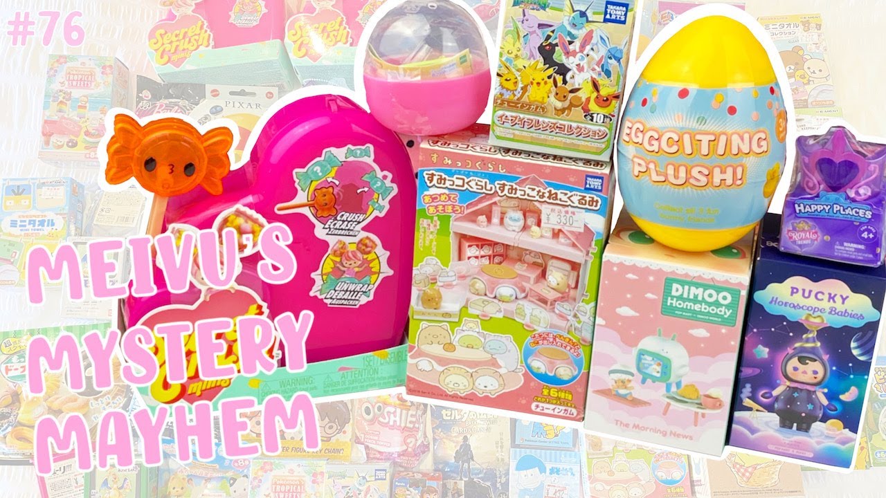 Opening 8 Blind Boxes and Gachapon! POP MART PUCKY, CALICO CRITTERS ...