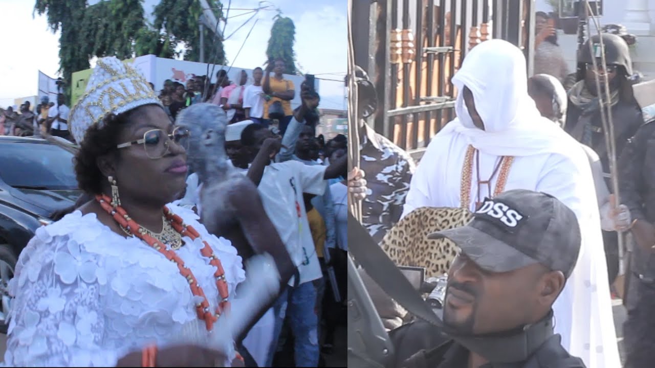 IYA LAJE OODUA RECEIVE OONI OF IFE IN HER AJE SHRINE IN ILE IFE AT ...