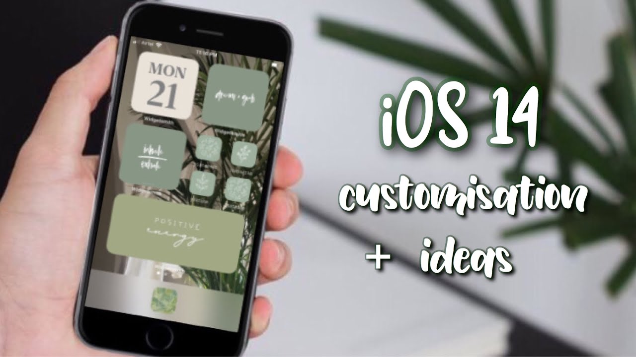 aesthetic iphone customization with IOS 14 | custom widgets + app icons ...