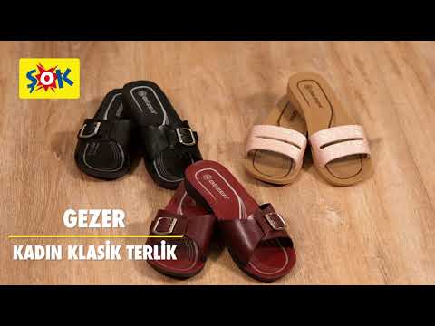 ŞOK’ta her şey ŞOOOK Ucuz! Gezer Kadın Klasik Terlik hem ŞOK'ta hem de Cepte ŞOK'ta #ŞOKUcuz!
