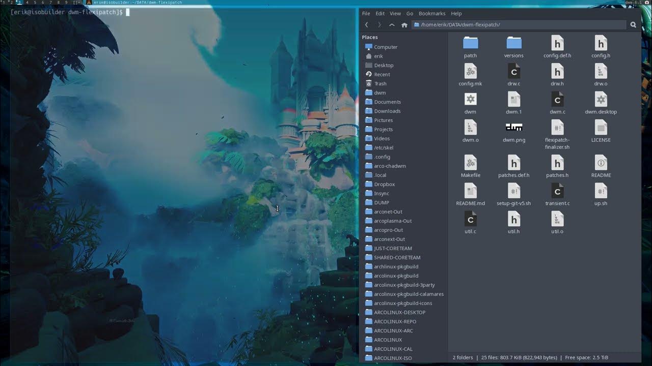 Arco : 4222 Dwm developement - dwm-flexipatch and flexipatch-finalizer - YouTube