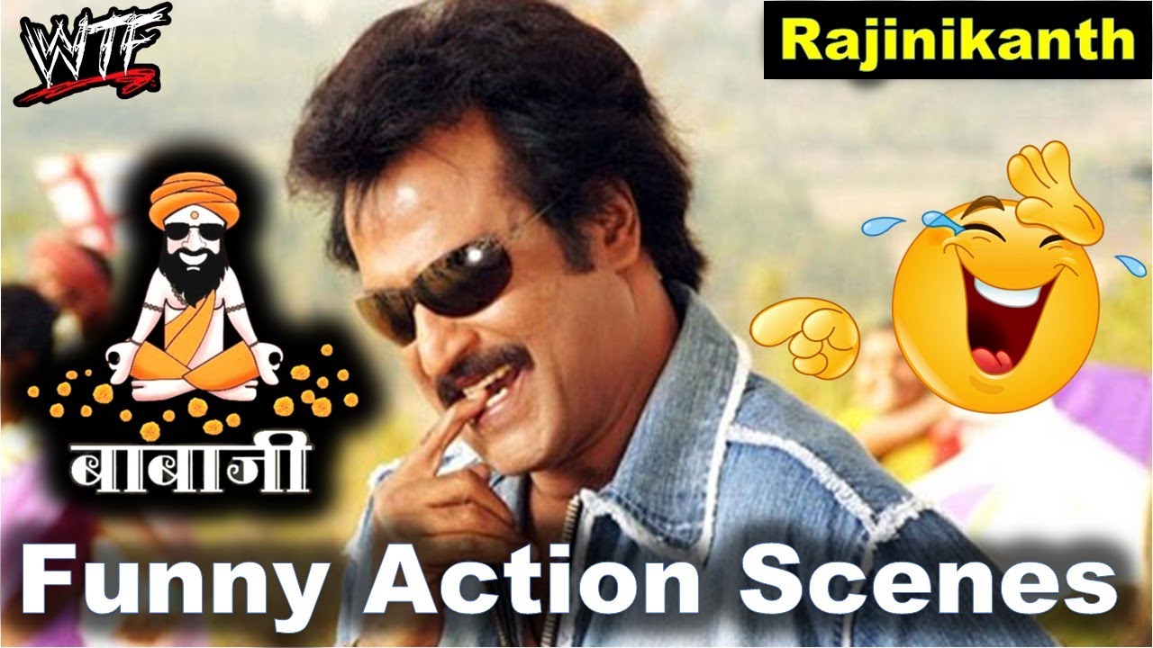 Funny action scenes of Rajinikanth 😂😂 - YouTube