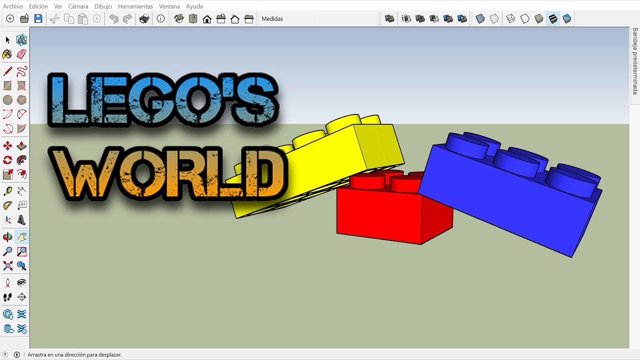 LEGO Blocks - Bloques de Lego - Sketchup - YouTube