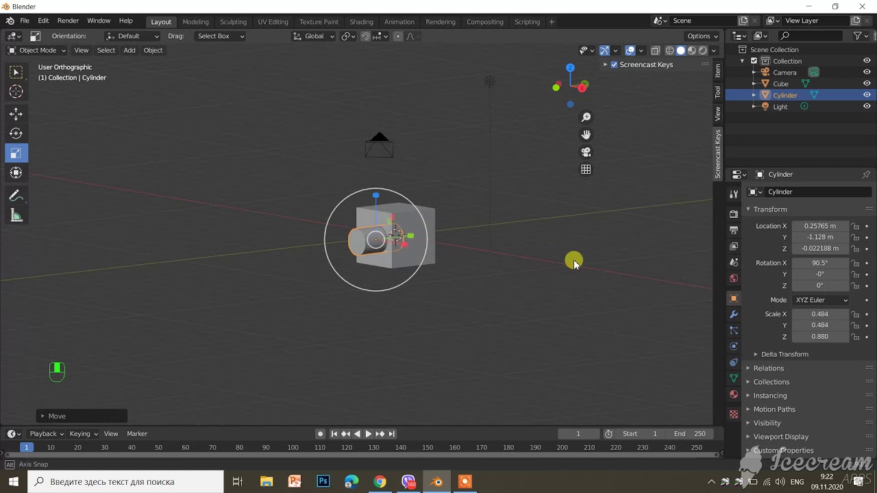 Створення отвору у програмі Blender 2 8 Youtube