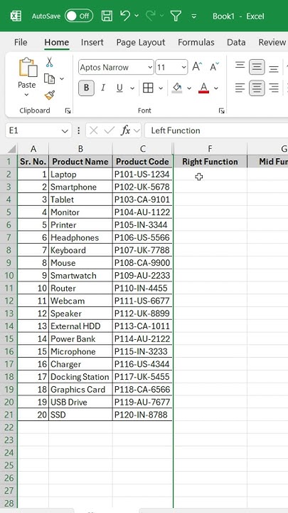 Excel Tricks: LEN, MID, LEFT, RIGHT Functions for Beginners [2024] - YouTube