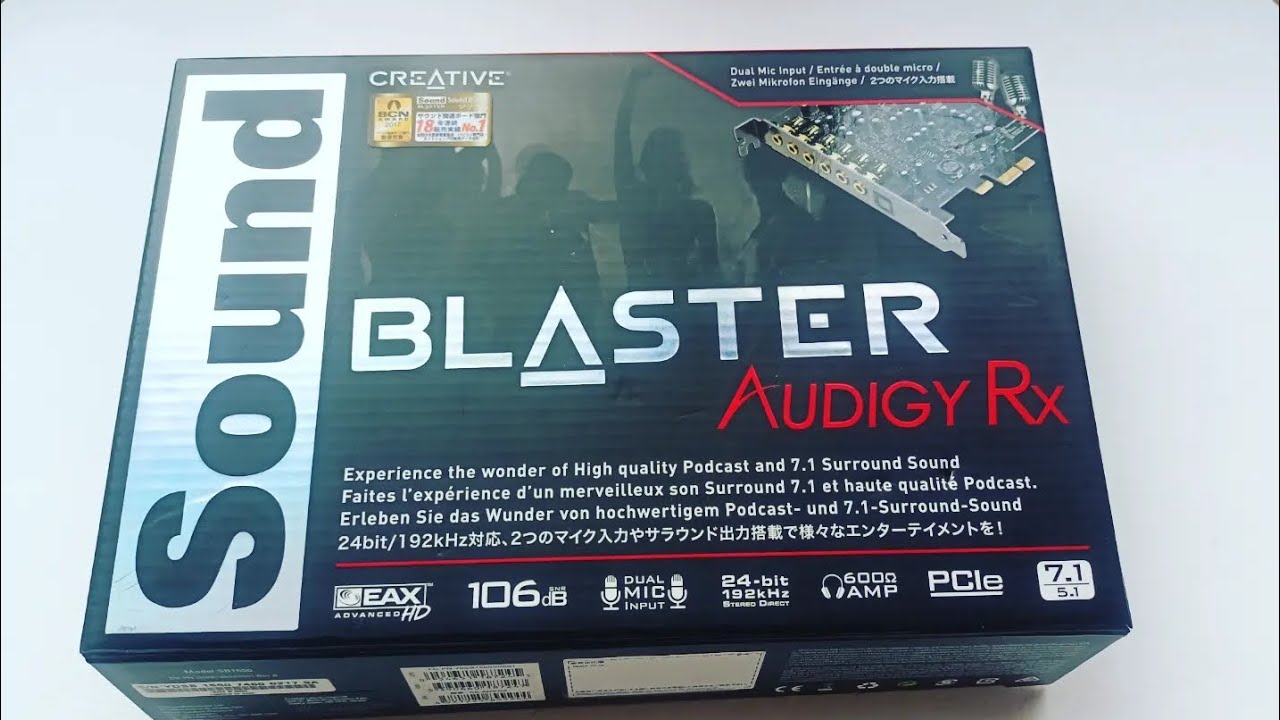 звуковая карта Sound Blaster Audigy Rx - YouTube